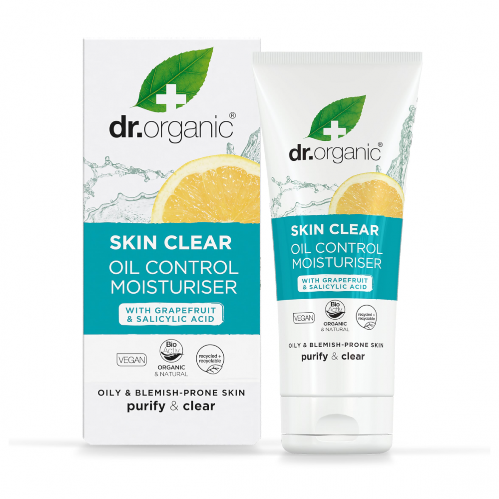 Dr Organic Skin Clear Oil Control Moisturiser with Grapefruit ...