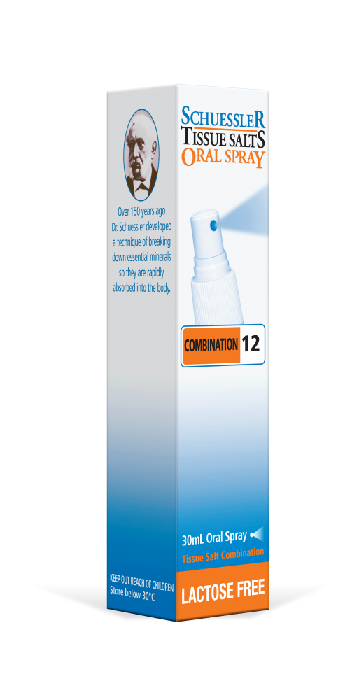 Schuessler Combination 12 Oral Spray LACTOSE FREE 30ml